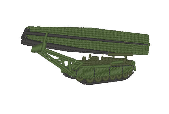 Armoured Fighting Vehicle AFV AVLB Chieftain Bridge Layer Embroidered ...